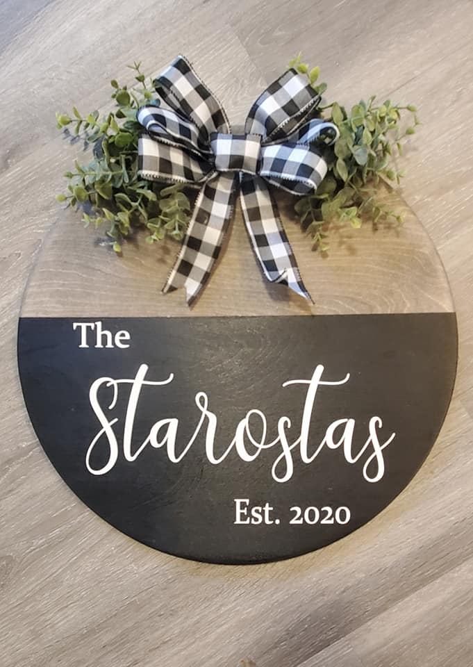 Family Name Round Signs | B2 Signs & Designs